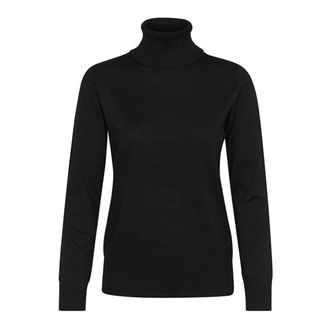 Saint Tropez Femme, Pulls, Noir, Taille: 36 FR Pull &agrave; col roul&eacute; noir