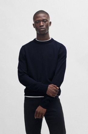 HUGO BOSS Strickpullover Avac mit Schurwolle
