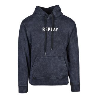 Replay Herren, Sweatshirts & Hoodies, Schwarzk, XLGr&ouml;&szlig;e