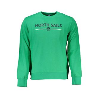 North Sails Gr&uuml;ner Baumwollpullover mit Print-Logo - - Sweatshirts & Hoodies - Herren - Gr&uuml;n - L