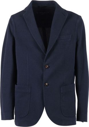 Circolo 1901 Homme, Vestes, Bleu, Taille: XL Blazer Dyed Oxford