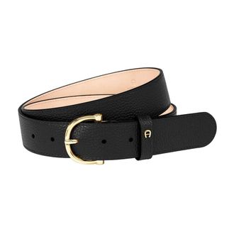 Aigner Delia Lederg&uuml;rtel mit Metall-Details - - Accessories - Damen - Schwarzk - 90 CM