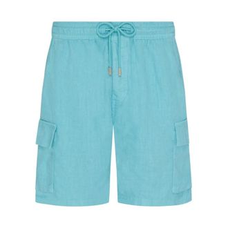 Vilebrequin Baie Leinen Bermuda Shorts - - Shorts - Herren - Blau - 2XL