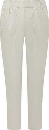 Brunello Cucinelli Femme, Pantalons, Beige, Taille: 42 FR Pantalon Classique Facile &agrave; Enfiler