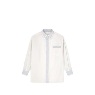 Maison Margiela Chemise ample unie en coton