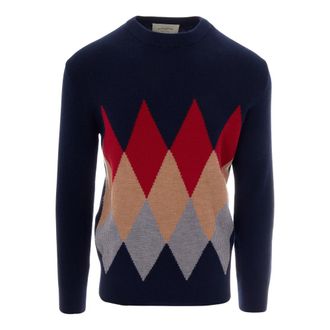 Ballantyne Rundhals-Strickware - - Knitwear - Herren - Mehrfarbig - M