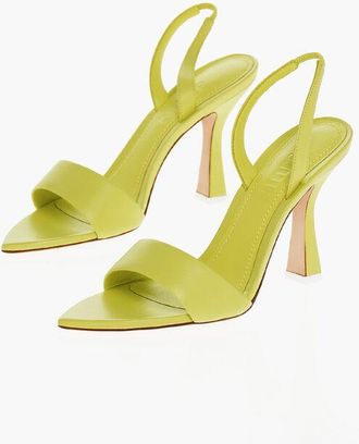 3Juin Leather LILY Slingback Sandals with Spool Heel 10cm size 38