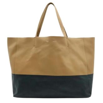 Celine Sac Cabas Cuir Horizontal Pre-owned - Femme - Pre-owned - Beige - Taille: ONE Size
