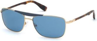 Web Eyewear Homme, Accessoires, Jaune, Taille: ONE Size Metal Frame Aviator Lunettes de soleil