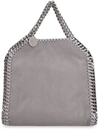 Stella McCartney Womens Mini Tote Bag Falabella Light Grey Polyester
