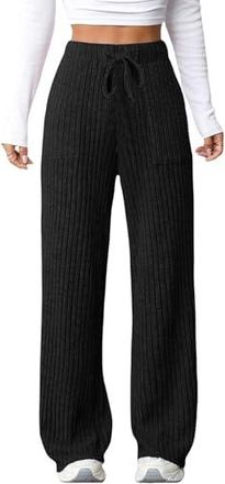 Generic Pantalons Sport pour Femme Chic Et Elegant &Eacute;t&eacute; Longueur Pants Pas Cher Relax Fit Loisirs Sweatpants Comfy D&eacute;tente Tenue Fluide Confortable Taille Elas