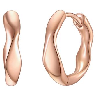 Glanzst&uuml;cke M&uuml;nchen Ohrringe - Sterling Silber Creolen - Gr. unisize - in Quarz - f&uuml;r Damen