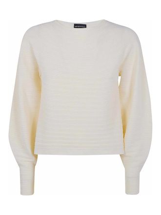 Emporio Armani Pull Col Rond - Orange