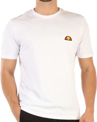 Ellesse White Logo Patch T-Shirt - - Tops - Herren - Wei&szlig; - L