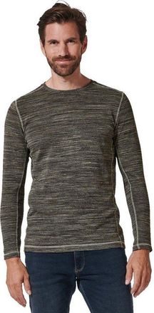 Engbers Langarmshirt engbers Herren Langarm-Shirt gestreift, Dunkelgrau