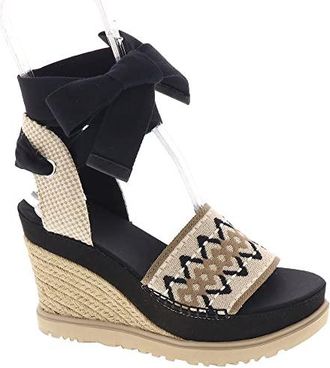 UGG Espadrilles Femme Abbot Noir, Noir, 39 EU