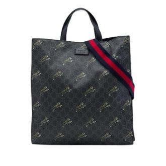 Gucci Pre-owned Canvas Satchel - - Pre-owned - Damen - Schwarzk - ONE SIZE
