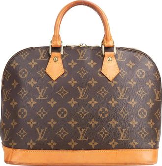Louis Vuitton Crossbody Bags - Louis Vuitton Canvas Monogram Alma PM Handbag - Gr. unisize - in Braun - f&uuml;r Damen