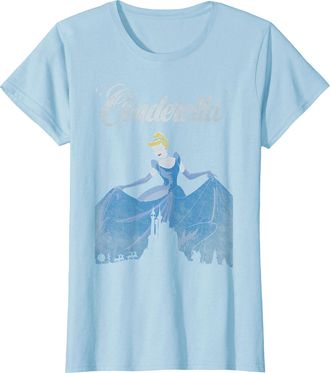 Disney Cinderella Vintage Castle Silhouette Graphic T-Shirt T-Shirt