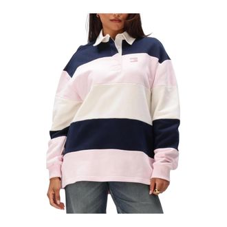 Tommy Jeans TJW Badge Stripe Rugby - - Tops - Damen - Mehrfarbig - S