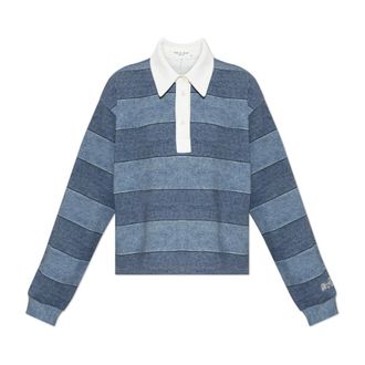 Rag & Bone Polo Rugby Miramar - Femme - Tops - Bleu - Taille: 36 FR