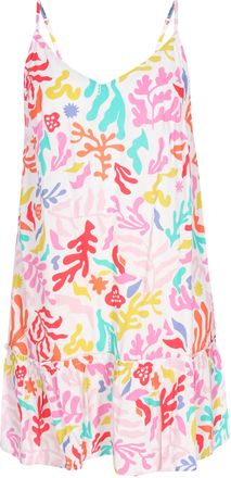 Mymo Kleid Frauen orange mehrfarbig