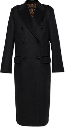 Dolce & Gabbana Kaschmir-Mantel mit Einzelschlitz - - Coats - Damen - Schwarzk - S