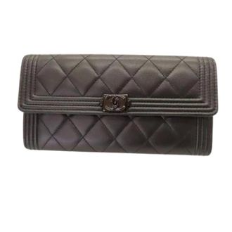 Chanel Pre-owned Boy Caviar Long Wallet - - Pre-owned - Damen - Schwarzk - ONE SIZE