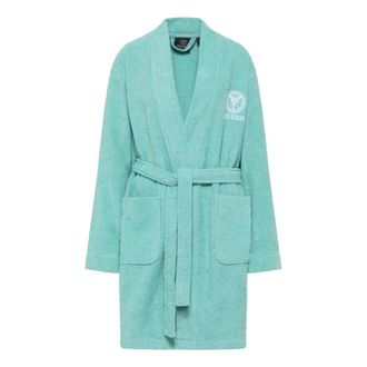Carlo Colucci Kimono-Stil Bademantel mit Stickerei - - Nightwear & Lounge - Damen - Gr&uuml;n - XL