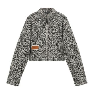 Dsquared2 Femme, Pulls, Noir, Taille: 40 FR Cardigan Avec Appliqu&eacute;