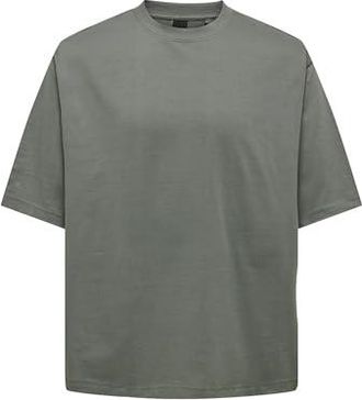 Only & Sons Onsmillenium Ovz SS Tee Noos T-Shirt, Castor Gray, XL Homme