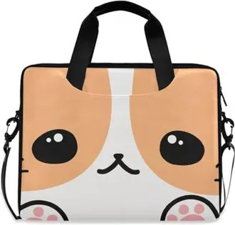 Alaza Sac pour ordinateur portable de 40,6 &agrave; 15,6 pouces - Motif t&ecirc;te de pingouin gris - Sac pour ordinateur portable de 40,6 &agrave; 15,6 - Sac fourre-tout pour 