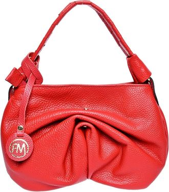 Roberta M Rot Rindsledertasche