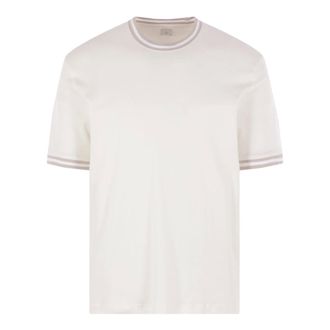 Eleventy Homme, Tops, Blanc, Taille: XL Cotton T-Shirt