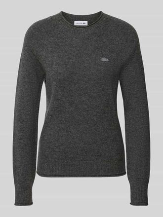 Lacoste Regular Fit Pullover aus reiner Wolle