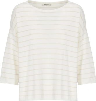 KANGRA Femme, Pulls, Blanc, Taille: 40 FR Cashmere Cotton Sweater