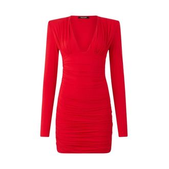 Roberto Cavalli Femme, Robes, Rouge, Taille: 38 FR Mini-robe drap&eacute;e