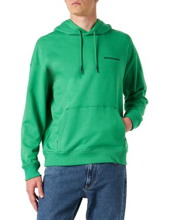 Scotch & Soda Herren Unisex Hoodie In Organic Cotton Hooded Sweatshirt, Amazon Green, XXL