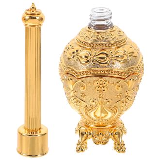 BESPORTBLE Weihwasserflasche Glas Zinklegierung Religi&ouml;ser Beh&auml;lter Europ&auml;ischer Stil Chanukka Wasserfl&auml;schchen Tischdeko