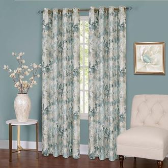 Achim Achim Home Furnishings Vorhang mit &Ouml;sen, gef&uuml;ttert Modern 50 x 84 Nebel
