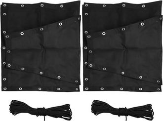 Generic Lot de 2 housses de si&egrave;ge de rechange pour balancelle avec tissu con&ccedil;u pour un ajustement facile et une utilisation &agrave; long terme en int&eacute;rieur ou en ex