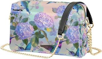 Mnsruu Sacs à bandoulière pour femme, sac à main en cuir brodé, sac à main