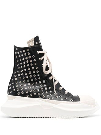 Rick Owens baskets montantes Abstract - Noir