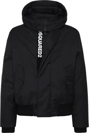 Dsquared2 doudoune à logo imprimé - Noir