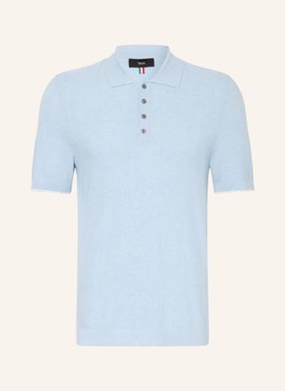 Cinque Cinque Strick-Poloshirt Cigio blau