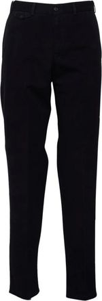 Pantaloni Torino Baumwoll-Chino-Hose mit geb&uuml;geltem B&uuml;gel - - Trousers - Herren - Blau - M