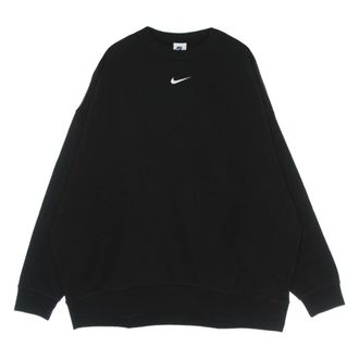 Nike Femme, Sweatshirts et sweats &agrave; capuche, Noir, Taille: 42 FR SweaT-shirt &agrave; col rond Essentials