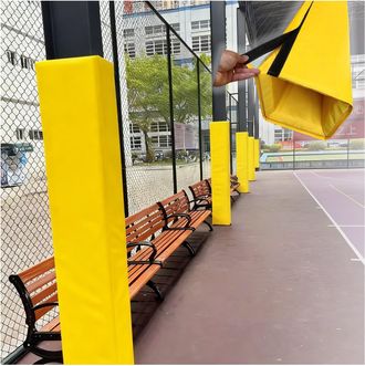 Generic Basketball Pfostenpolster Quadratischer Schaumstoff-Pfostenschutz for Den Au&szlig;enbereich (6 X 6 Zoll, 7,5 X 7,5 Zoll), Wetterfeste Polsterung Rundum for