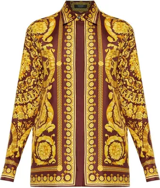 Versace Chemisier en soie fleurie Versace