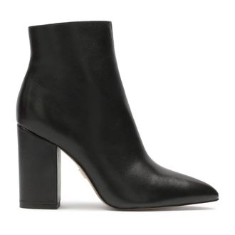 Kazar Stiletto-Lederstiefel mit passendem Obermaterial.Dieses Produkt f&auml;llt klein aus. - - Shoes - Damen - Schwarzk - 37 EU